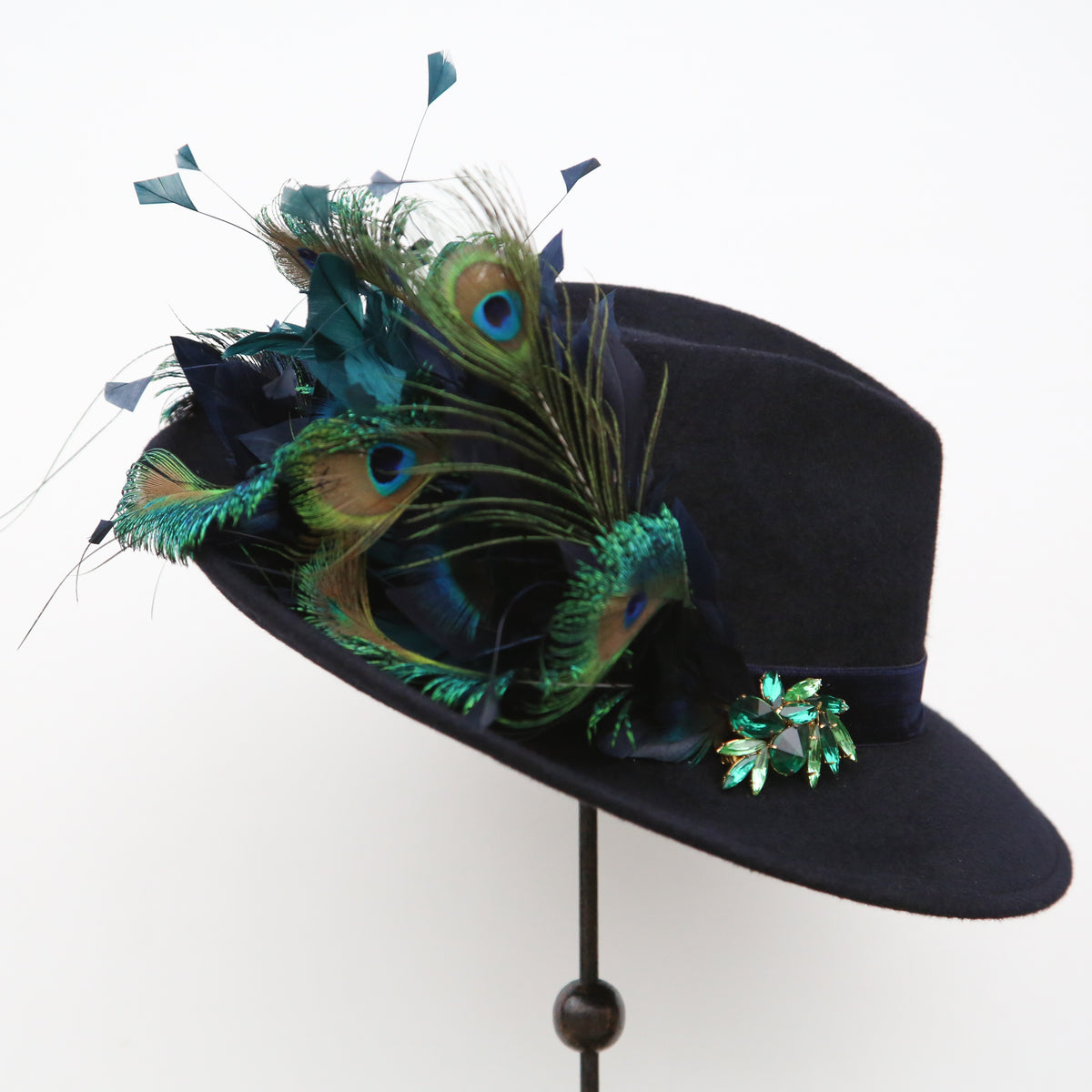 Peacock Trilby ~ SOLD – Jessica Mary Design